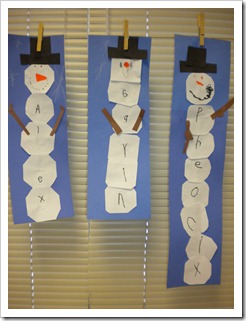 Growing Kinders: Snowmen